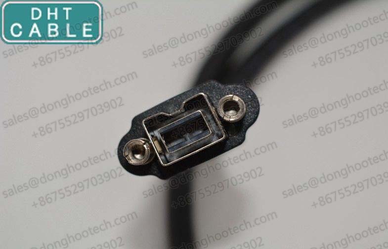 1394b 9Pin Female Extension Cable Screw Type 1.0m Firewire Camera Cable